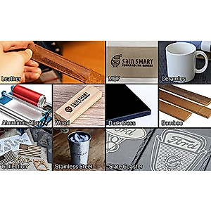 Genmitsu Jinsoku LC-60A 5.5W Laser Engraver Cutter with Air Assist System, 24-in x 24-in Large Laser Engraving Cutting Machine for Wood, Emergency Stop, Dual Y-axis Motors