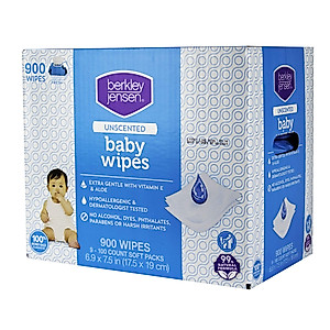 Berkley Jensen Unscented Baby Wipes, 9 pk./100 ct.