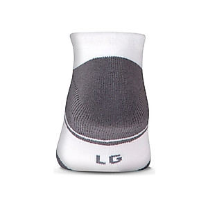 Under Armour Adult Resistor 3.0 No Show Socks, Multipairs , White/Graphite (6-Pairs) , X-Large