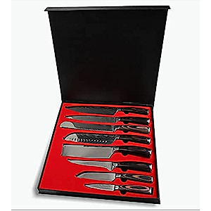8 Pcs Professional Kitchen Chef Knife Set, High-Carbon Stainless Steel with Ergonomic Handle Knife Set ,Ultra Sharp Japanese Knife set---Cobinliy