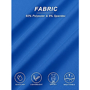 TACVASEN Women's Polo Shirts Lightweight Soft Stretch Golf Apparel for Women, Azure, L