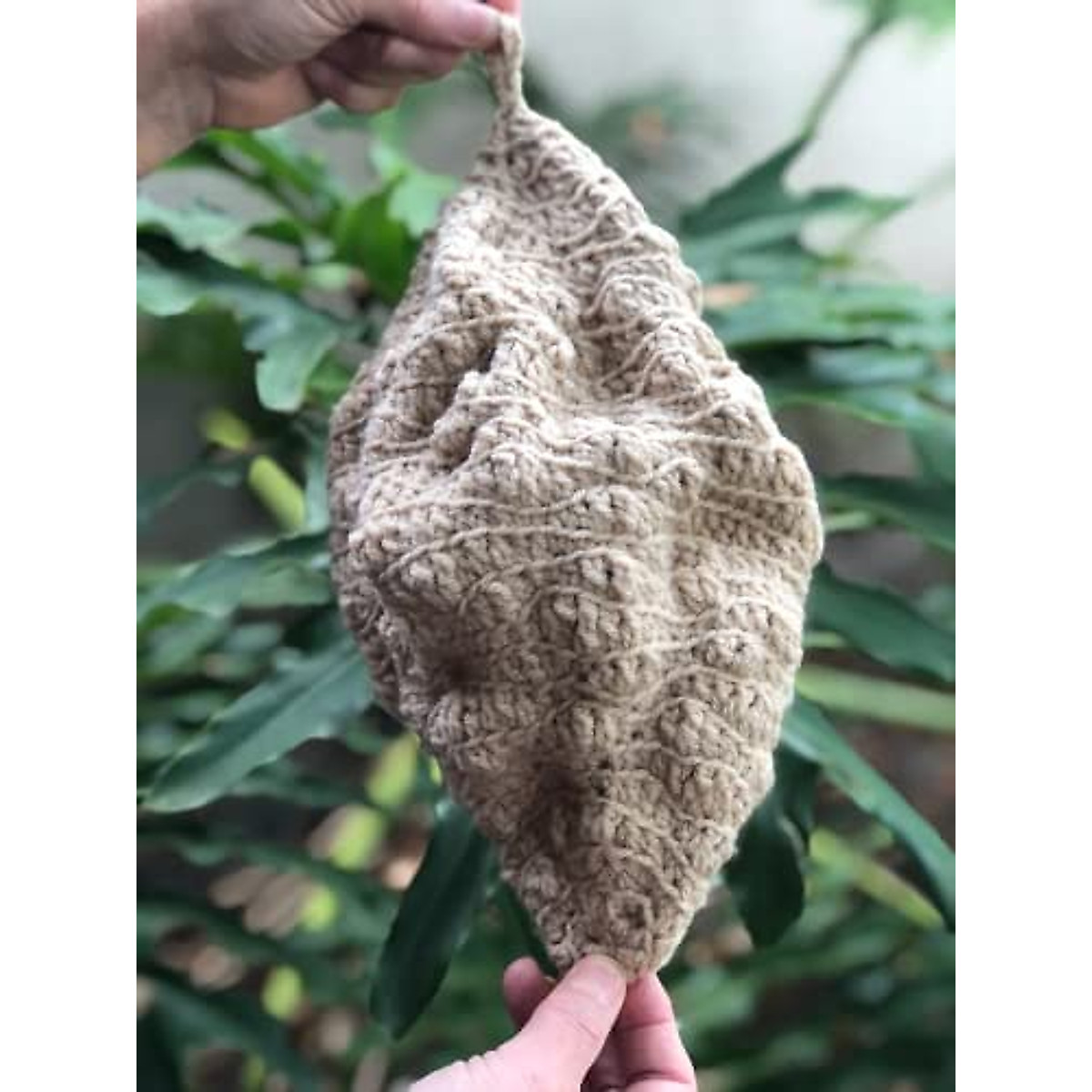 Crochet Wasp Nest Decoy. Handmade Hornet Nest Decoy. Fake Wasp Nest. Eco-Friendly. Garden Decoration. Housewarming Gift. Cabin Gift - Znet3D