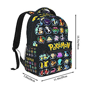 Anime Backpack Boys Girls Cute Travel Backpacks College Student Bookbag Lightweight Daypack