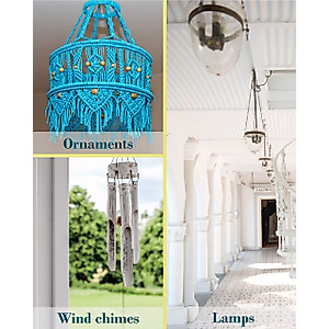 NACETURE Ceiling Hooks for Hanging Plants 3 Pack - Plant Hanger Indoor Hanging Hooks Metal Plant Bracket Iron Lanterns Hangers for Wind Chimes, Planters (Round White 3 Pack) (Black With Chain, 3 Pack)