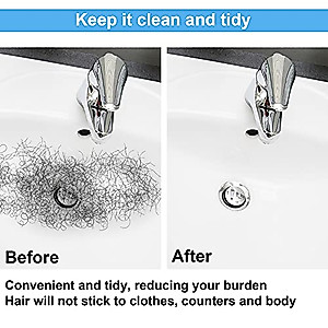 Beard Bib Beard Apron - Beard Hair Catcher for Men Shaving & Trimming, Non-Stick Beard Cape Grooming Cloth, Waterproof, with 4 Suction Cups, Best Gifts for Men - Black