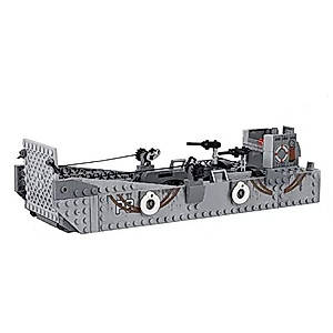 General Jim's WW2 Military Landing Craft Brick Building Toy Set Comes with Vehicle Building Blocks World War 2 Model Set for Teens and Adults