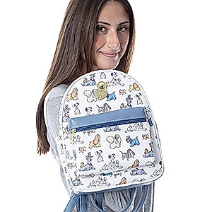 Disney Dogs Saffiano Faux Leather Tote Bag Mini Backpack