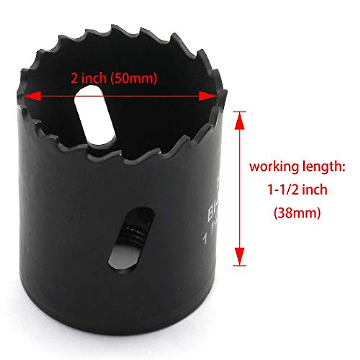 HJ Garden 5pcs 2 inch Desk Wire Cord Cable Grommets Hole Cover with Hole Saw Kit High Speed Bi-Metal Holesaw Drill Bits for Office PC Desk Cable Cord Organizer