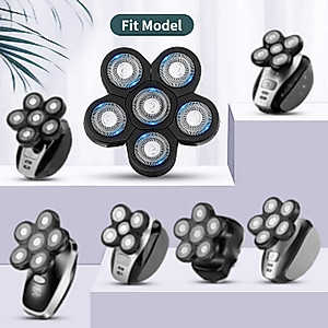 VOTMONI Replacement Shaver Head for Electric Head Shaver Replacement Blades Mens Electric Shavers Replacement Heads Freedom Shaver Replacement Blades Head Waterproof Blades for Men