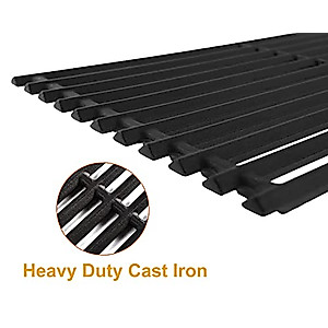 Blackhoso Grill Grates Replacement Parts for CharBroil Tru-Infrared 463243016 463367016 466242516 466242515 463342620, Cast Iron Infrared Grill Grates for Charbroil 2 3 4 5 6 Burner Gas Grills