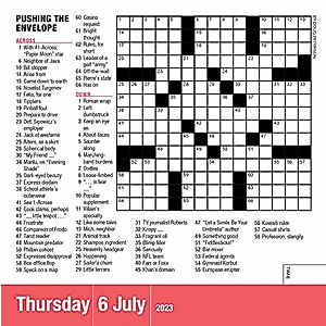 Mensa 10-Minute Crossword Puzzles Page-A-Day Calendar 2023: For Crossword Puzzle Addicts and Word Nerds