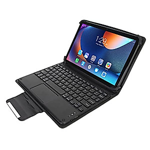 Airshi 10.1 Inch Tablet 8 Core CPU 2 in 1 8MP Front 16MP Rear Tablet PC 100‑240V 8GB RAM 256GB ROM for Desktop (US Plug)