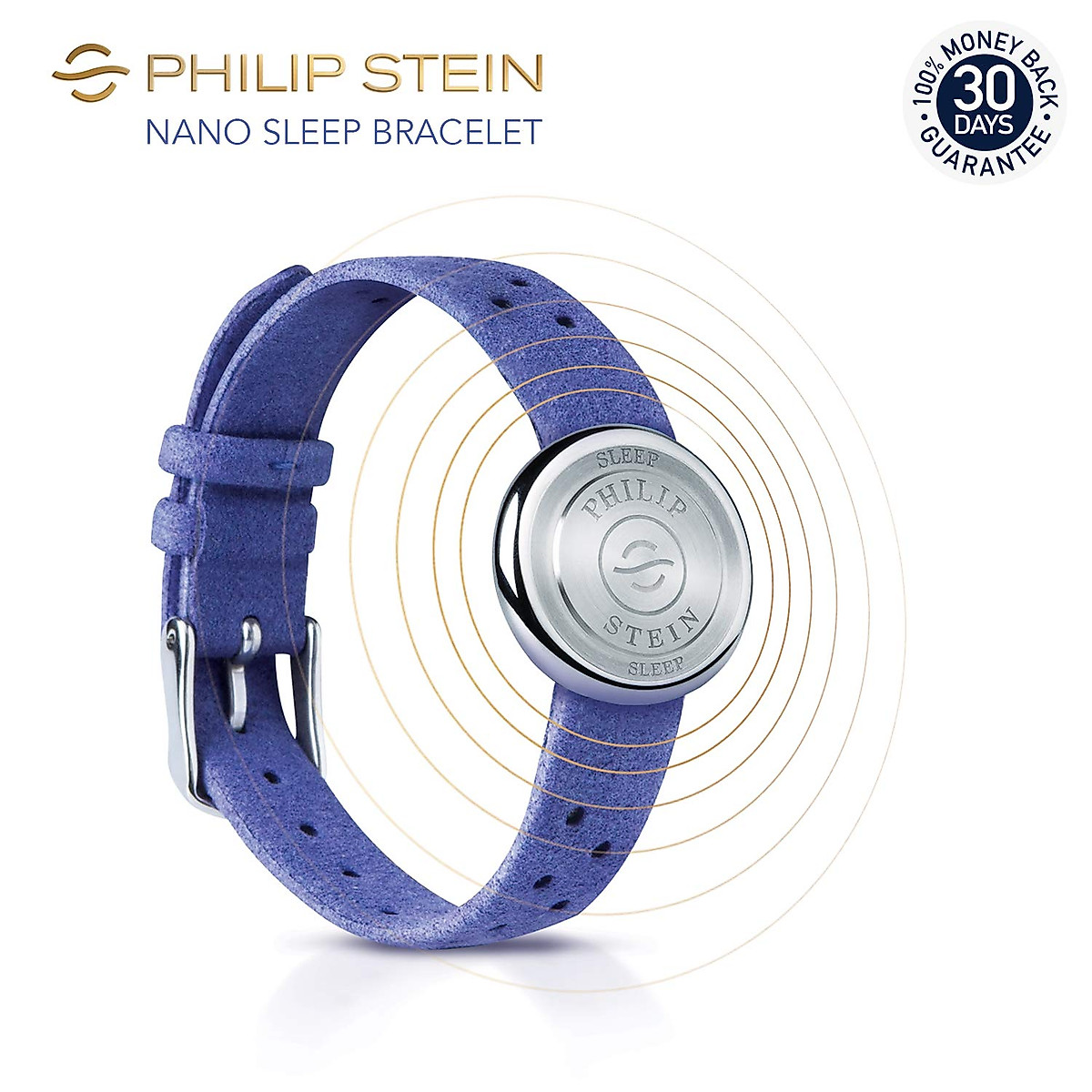 Philip Stein Nano Sleep Bracelet w/Natural Frequency Technology; Effective Sleep Aid for Adults; Wake Up Feeling More Rested