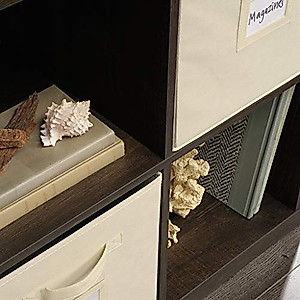 Sauder Stow-Away 4-Cube Organizer, Smoked Oak Finish