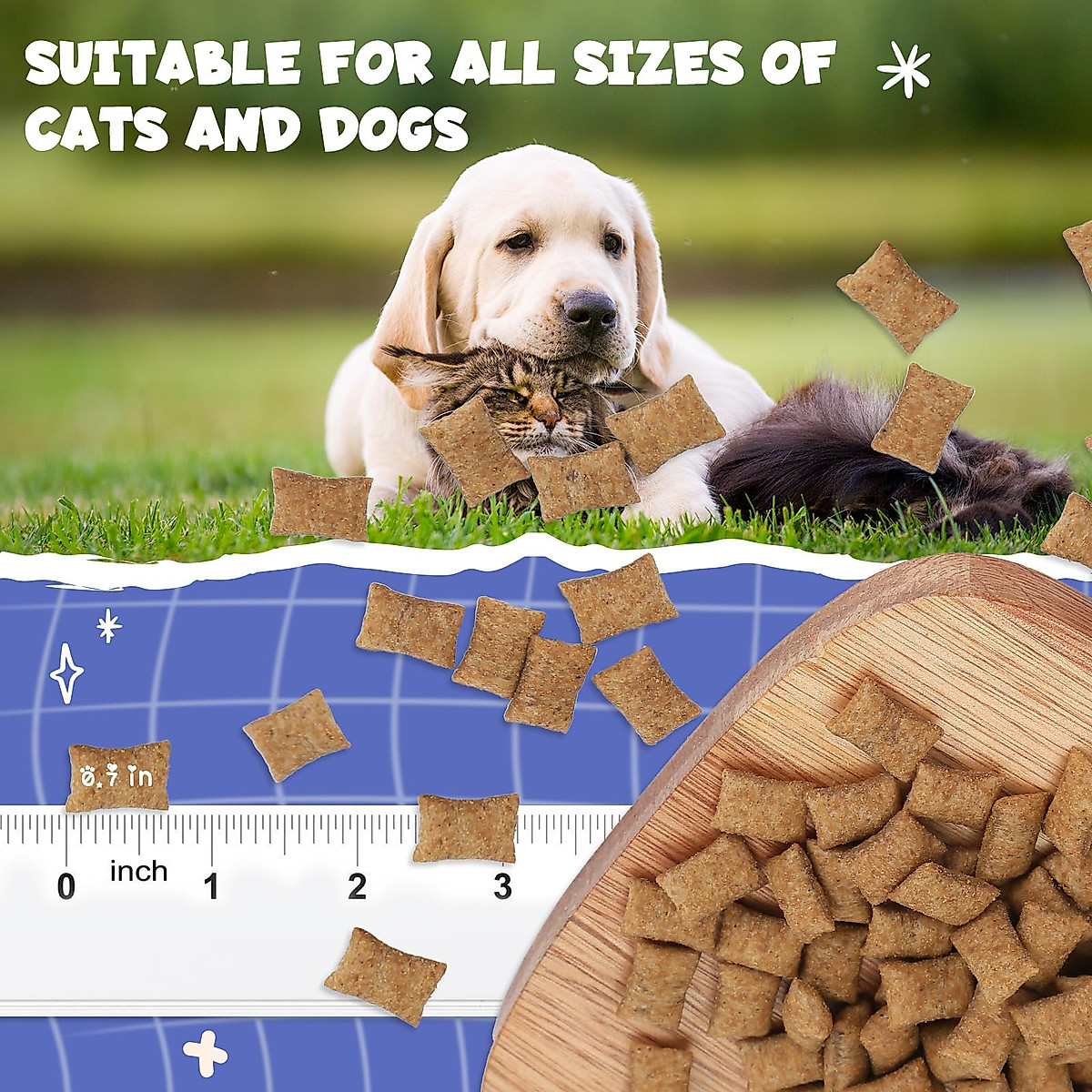 PAWUP Dog Treats Crunchy and Creamy Treats for Dog and Cat, Skipjack Tuna Flavor Topper, Taurine Added, 12.5 Ounce