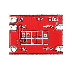 DAOKI 5Pcs 3.3V Buck Boost Power Module S09 Automatic Boost Buck Converter Module Step Up and Down Board Input 3V-15V Output 3.3V/5V/4.2V/9V/12V Electronic DIY PCB