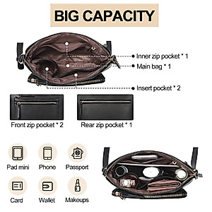 CLUCI Crossbody Purses bundles with Laptop Backpack for Women