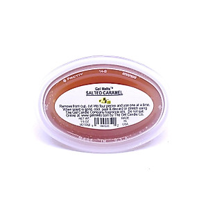 Set Of 3 Gel Melts™ of SALTED CARAMEL Aroma Gel Wax For Warmers And Burners By The Gel Candle Company PEEL, MELT AND ENJOY