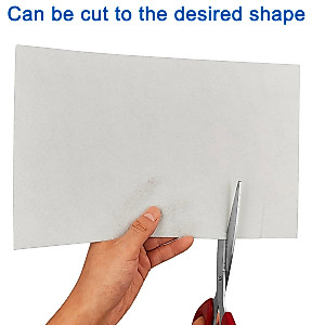 12 Pcs Felt Fabric Sheets, 1mm Thick Soft Felt Sheets for Crafts, 7" x 11" Craft Felt Square for DIY and Sewing Projects, White