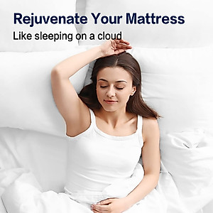 SOPAT Mattress Topper RV King Size Extra Thick Mattress Pad 8-21" Deep Pocket Soft Down Alternative Fill Mattress Protector Pillow Top Mattress Cover (72x80 Inches, White)