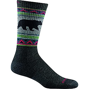 DARN TOUGH (Style 1980) Men's VanGrizzle Hike/Trek Sock - Charcoal, Large