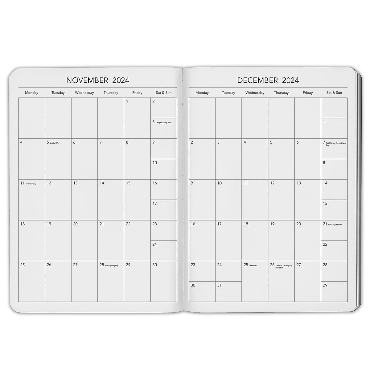Harbor Desk Weekly Planner 2024 - Metallic Rose Gold - 8x5.5"