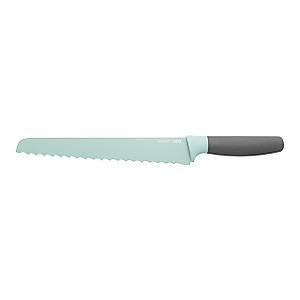 Berghoff LEO Non-stick Stainless Steel Sharp Serrated Blade Set of 3pc Knives PP Fitted Protective Sleeve Built-in Herb Stripper Soft-touch PP Soft Grip Handle