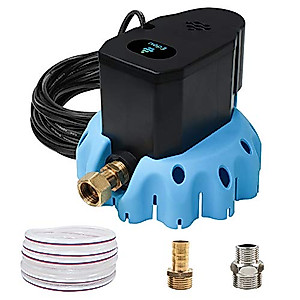 EDOU DIRECT Automatic Submersible Pool Cover Pump | HEAVY DUTY | 1,200 GPH Max Flow | 75 W | Includes 16' Drainage Hose, 2 Adapters | Pump ideal for draining water from above ground & inground pools