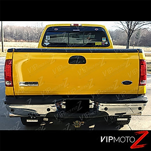 VIPMOTOZ LED Tail Light Lamp Assembly For 1997-2003 Ford F150 & 1999-2007 Ford Superduty F250 F350 Pickup Truck - Rosso Red Lens, Driver and Passenger Side