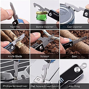 SHIELDON Lileep Multitool Knife, Swiss Style Army Pocket Knife, All in One Tool for Every Day Carry Use