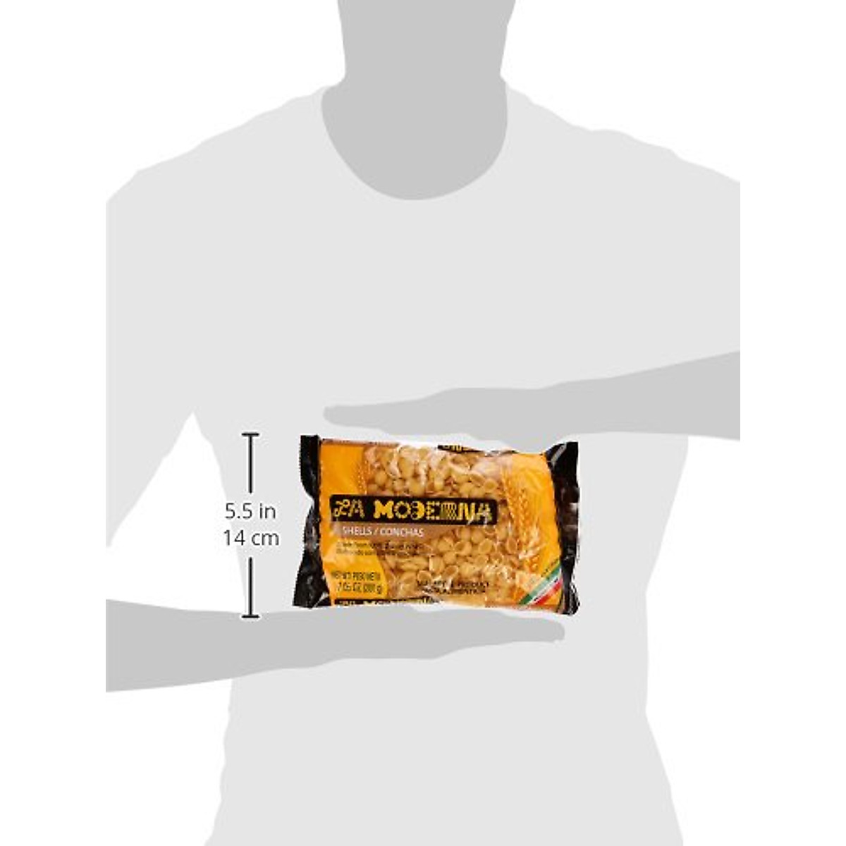 La Moderna Shells Pasta, Noodles, Durum Wheat, Protein, Fiber, Vitamins, 7 Oz