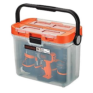 BLACK+DECKER 20V MAX Drill with Home Tool Kit, 66-Piece (BCKSB62C1)