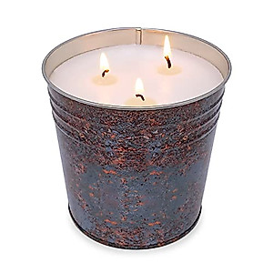 2 Packs 17 oz Citronella Candles Outdoor, Large 3-Wick Bucket Candle for Yard Patio Garden Deck