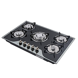 30-Inch 5-Burner Gas Stove Built-In Stove Stove Kitchen LPG/Natural Gas Is Easy To Clean Used To Meet Various Cooking Needs