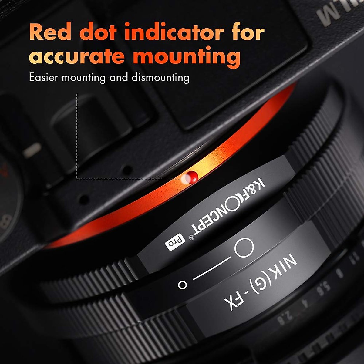 K&F Concept Lens Mount Adapter Compatible for Nikon G/F/AI/AIS/D/AF-S Mount Lens to Fujifilm Fuji X-Series X FX Mount Cameras with Matting Varnish Design for Fuji XT2 XT20 XE3 XT1 X-T2
