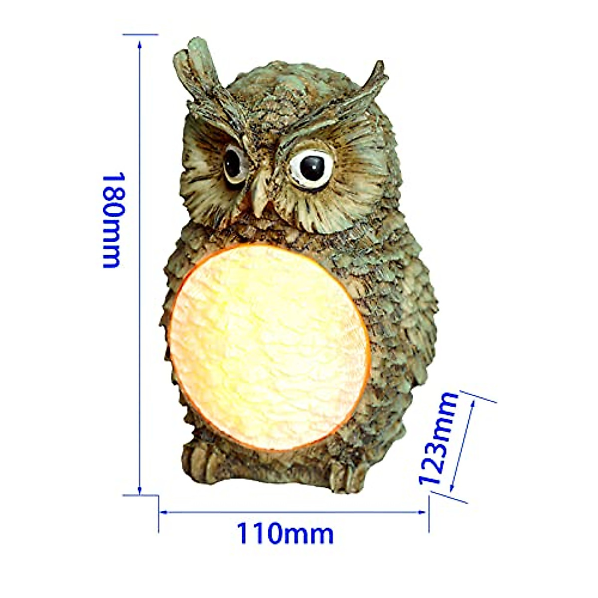 Solar Owl Lamp Solar LED Outdoors Solar Light Waterproof Garden Light Home Outdoor Yard Garden Solar LED Light