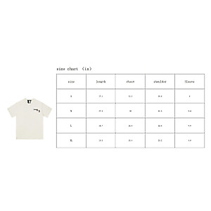 SUONUYB Men's T-Shirt Fashion Big V Letter Printing Shirt Casual Couple Hip-Hop Short-Sleeved Wide Version T-Shirt Small
