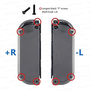 Full Screw Set with Spring Replacement for Nintendo Switch Left & Right Joy-Con Controller Screws Springs