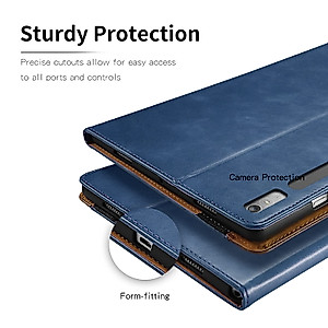 TIPOYOROO Case for Lenovo Tab P11 Pro 11.2" 2nd Gen 2022 (TB-138FC/TB-132FU) Bussiness Premium PU Leather Stand Folding Folio Cover for Lenovo Pad Pro 2022 Modle Shell Cover 11.2 inch -Navy Blue