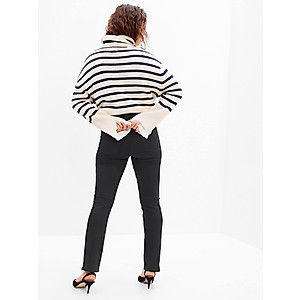 GAP Womens Classic Straight Fit Jeans, Black Wash, 27 Long US