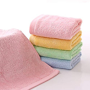 Hand Towels, YiYaYo Bamboo Washcloth Hand Towel Set [ 8-Pack, 10'' x 20''], Multi-Purpose Fingertip Towels, Super Softness Face Cloths, Towels for Baby, Kids, Bathroom, Hote, Spa, Kitchen, and More