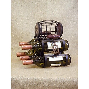 Classic Home 5 Bottle Tabletop Wine Rack