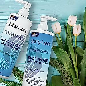 Biotin Hair Growth Shampoo And Conditioner For Women And Men With DHT Blockers, Shampoo and Conditioner For Thinning Hair and Hair Loss, Paraben Free, Sulfate Free, 16 oz. (473 ml) Bottles