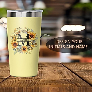 Personalized Nana Tumbler with Grandkids Custom Name Insulated Stainless Steel Tumblers Personalized Coffee Travel Mug Gifts
