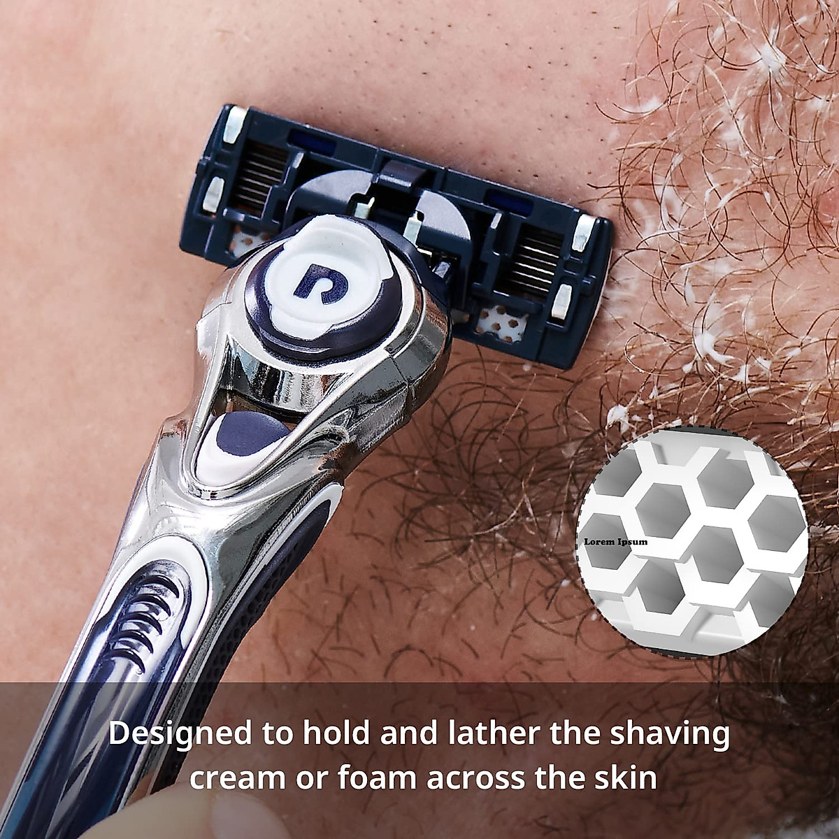 Dorco Pace 7 - World's First and Only Seven Blade Razor - 12 Cartridges (No Handle)