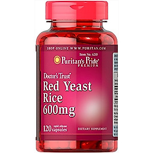 Puritans Pride Red Yeast Rice 600 Mg, 120 Count