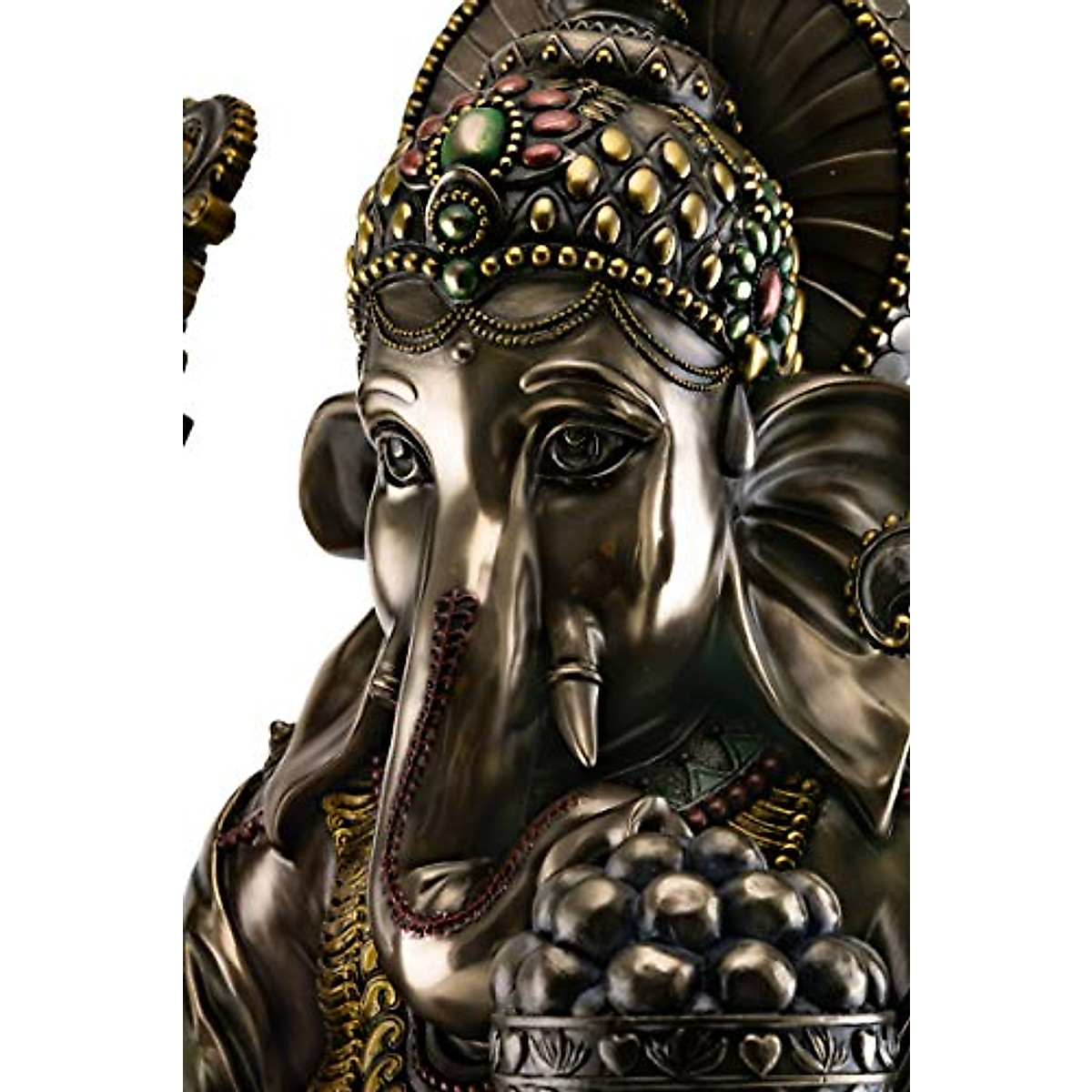 Top Collection Large Ganesha Statue- Hindu Ganesha Lord of Success Sculpture in Premium Cold Cast Bronze - 24-Inch Collectible Figurine