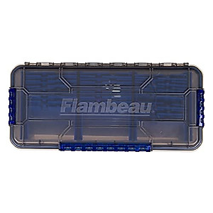 Flambeau Outdoors Zerust MAX Waterproof Blade Krate | 21 Removable Bladed Lure Anti-Corrosion Zerust Folders, Individually Protect and Store Spinnerbaits, Chatterbaits, Bladed Lures, 14" x 6.4" x 5.3"