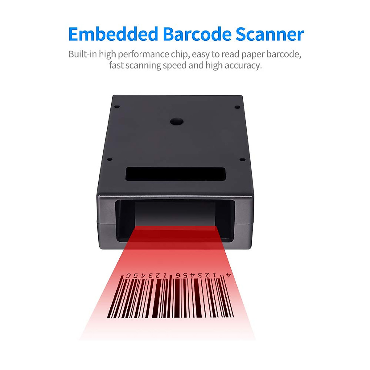 Embedded Bar Code Scanner Support Scan with Code Built in High Performance Chip USB Connection for Supermarket Retail Bookstore Warehouse