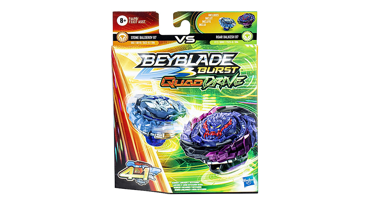 Hasbro Beyblade Burst QuadDrive Dual Pack | Customizable Battle Tops